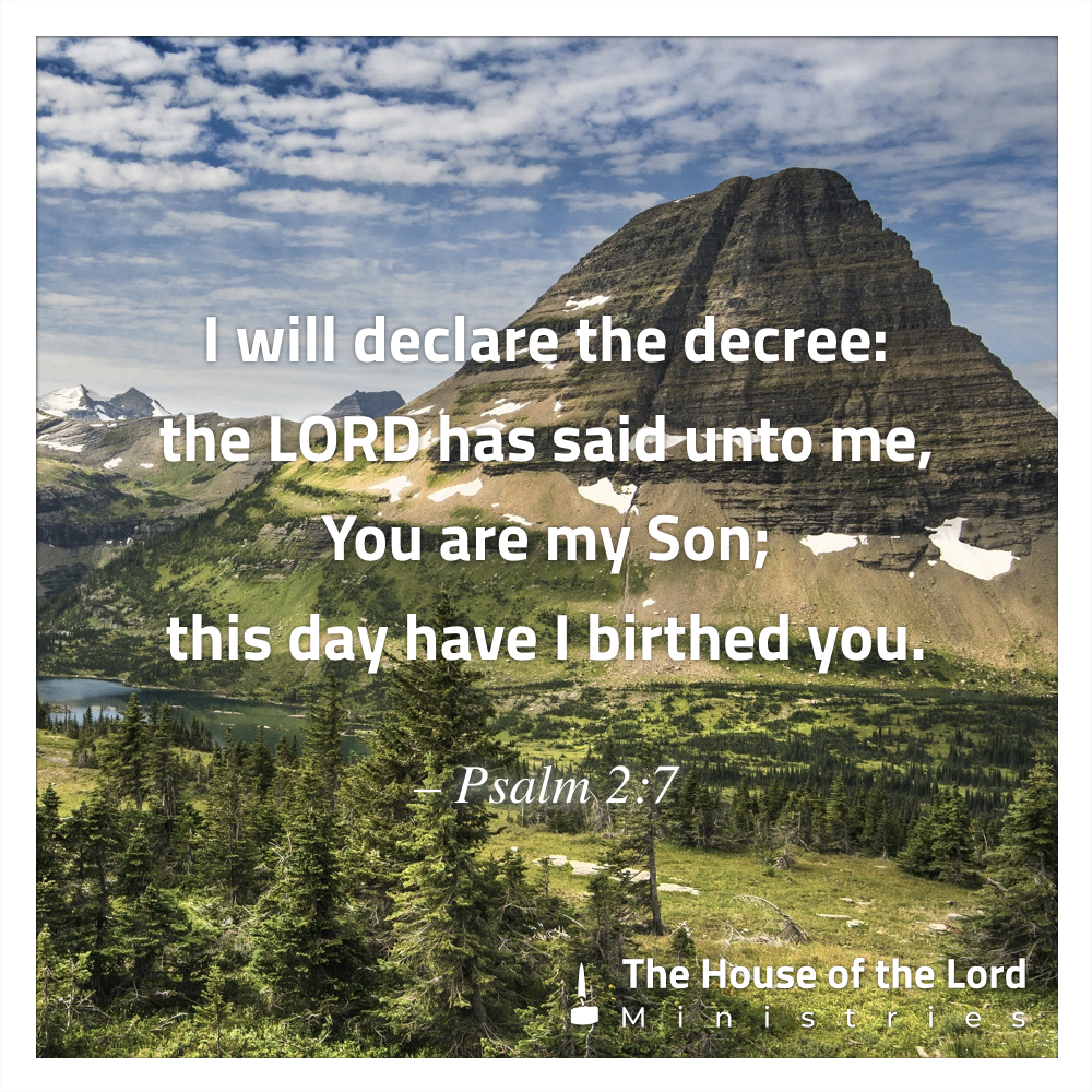 Psalm 2:7 | The House of the Lord Ministries | You also, like living ...